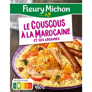 COUSCOUS À LA MAROCAINE ET PETITS LÉGUMES FLEURY MICHON 450G
